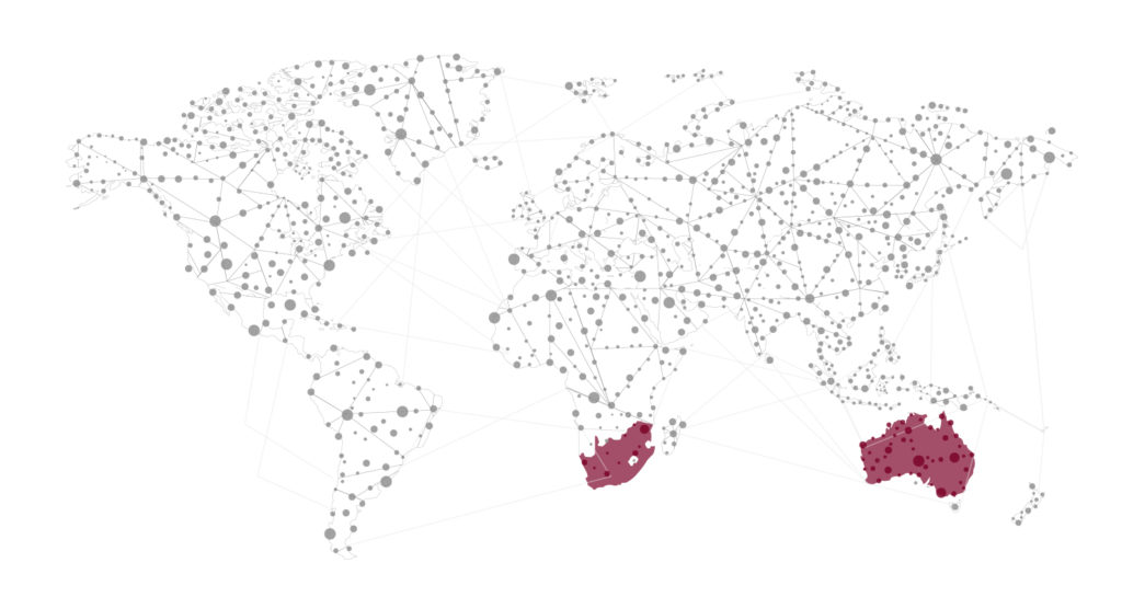 Adcorp - Adcorp Group Footprint - South Africa and Australia